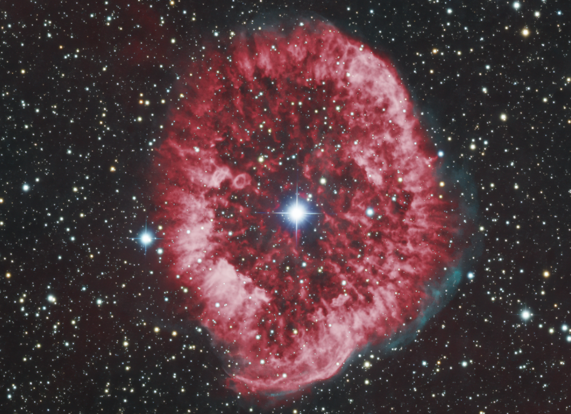 Astrophotography of a Wolf Rayet star RCW 58 using a 24 inch telescope ...